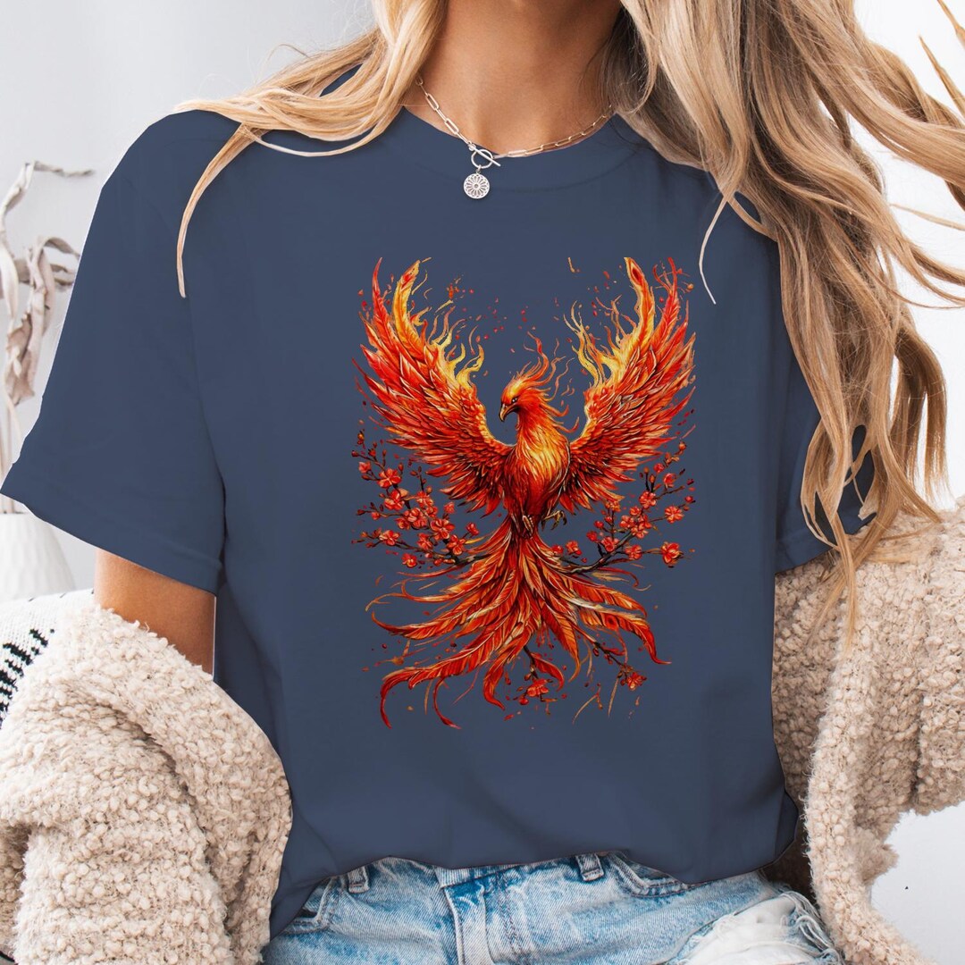 Retro Phoenix Comfort Colors Tee: 70s Botanical Yoga Top - Etsy