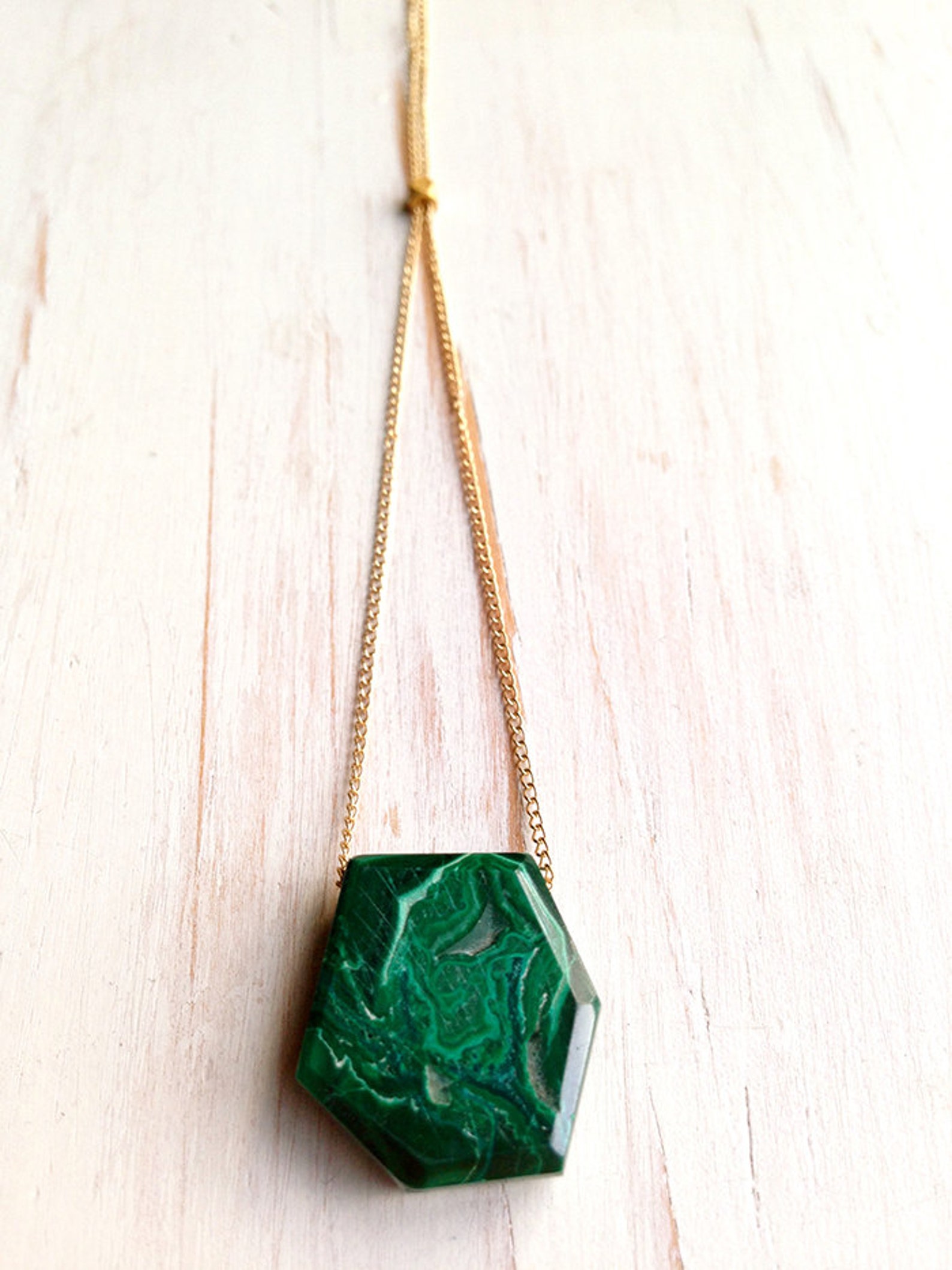 Malachite Necklace Malachite Jewelry Gemstone Necklace Semi - Etsy UK