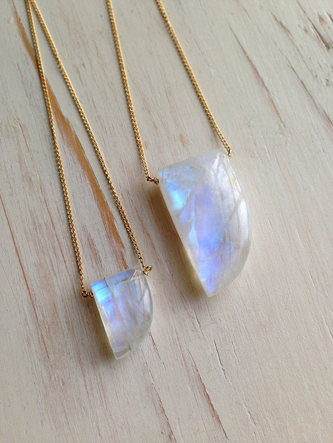 Moonstone Necklace Moonstone Jewelry Gemstone Necklace Layered - Etsy