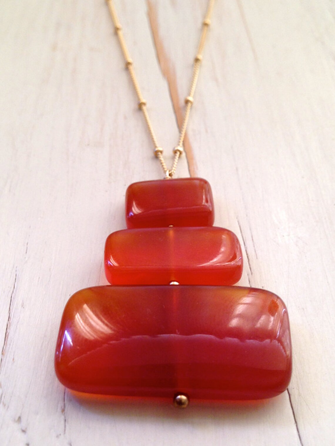 Carnelian Necklace Carnelian Slab Contemporary Gold Filled - Etsy