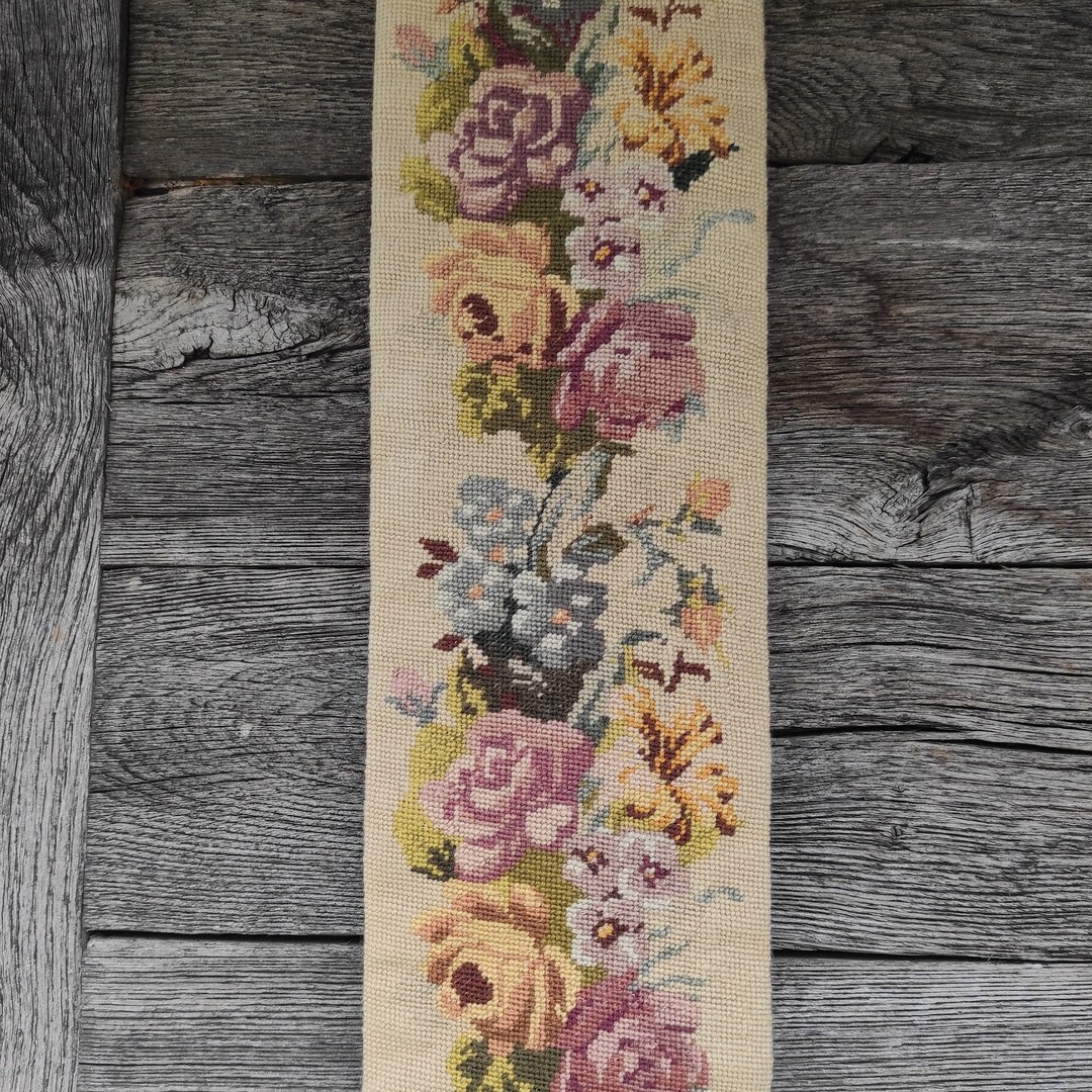Church Tapestry Bell Pull | Mixed Floral Extra Long Wall Hanging | Hand ...