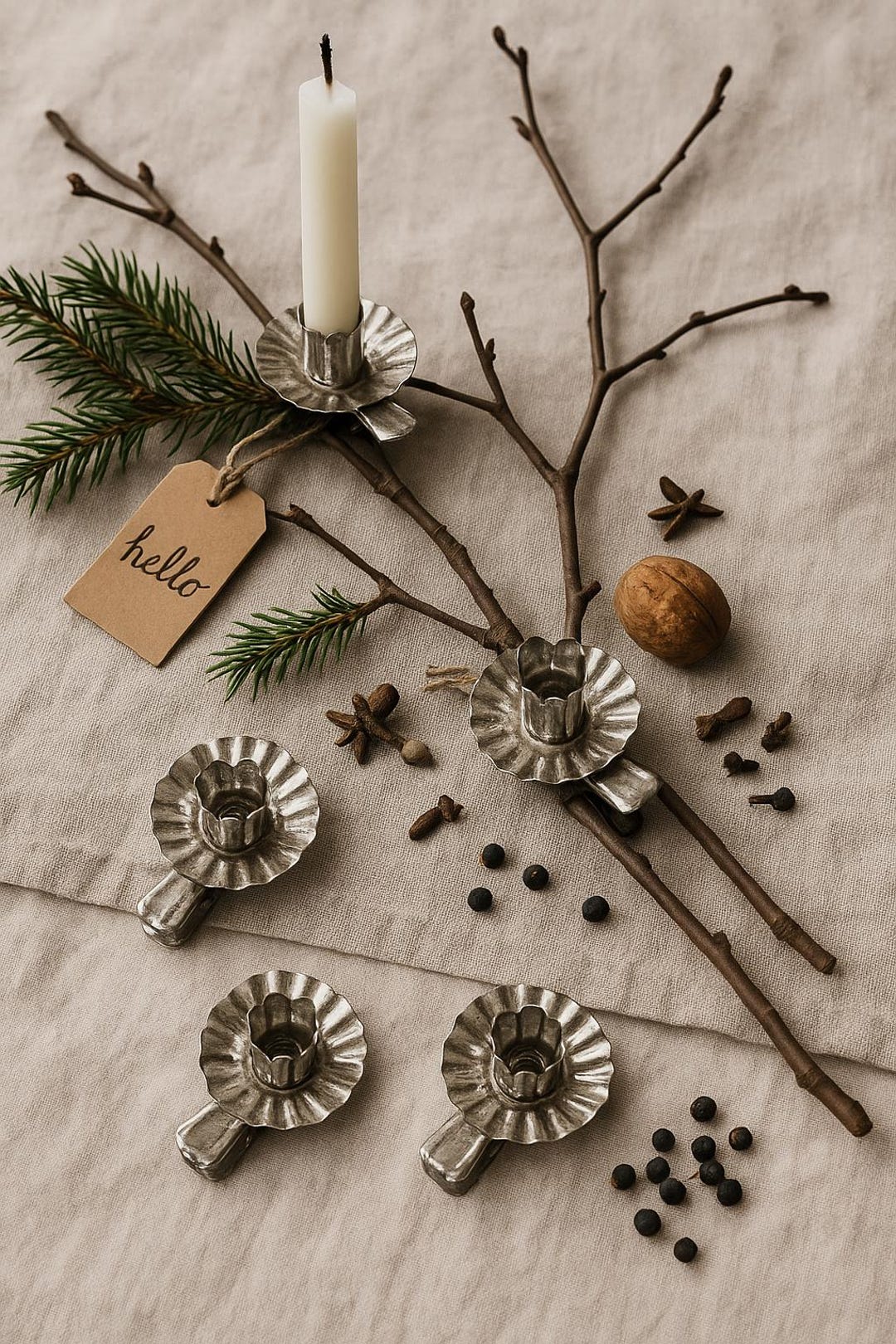Christmas Tree Clips | Set of 6 Vintage Multipurpose Decorative Clips ...