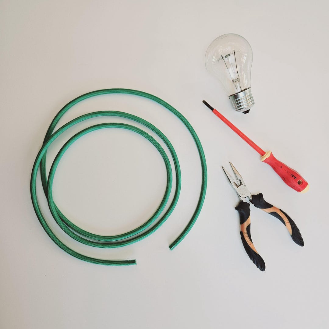 Custom Textile Cable | 3 Core DIY Electrical Fabric Flex | Tropical ...