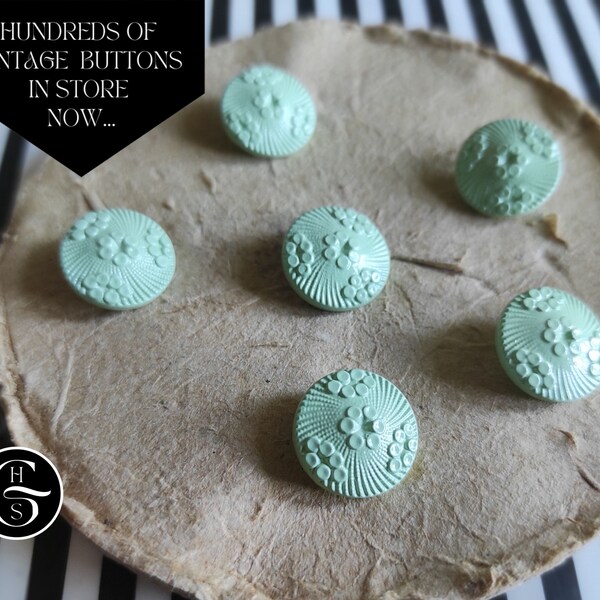 Mint Green Buttons - Etsy