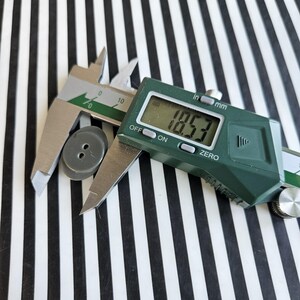 Grey Oval Buttons | Concentric Circle Buttons | Set of 5 Lead Grey ...