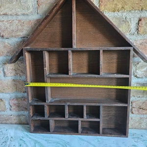 Keepsake Display Shelves | House Shape Box | Vintage Wooden Nursery ...