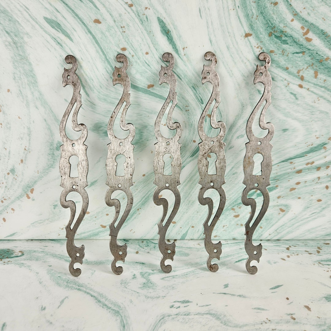 Vintage Keyhole Cover Plate | Ornate Silver Keyhole Door Furniture ...