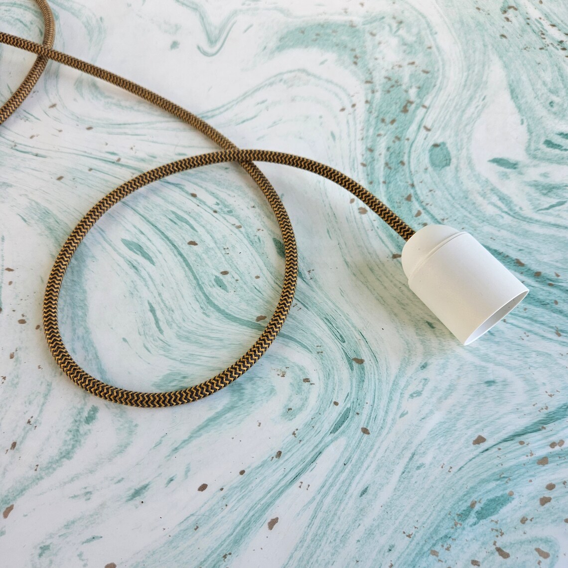 Custom Textile Cable Lamp Kit | 3 Core DIY Electrical Fabric Flex | Duo ...