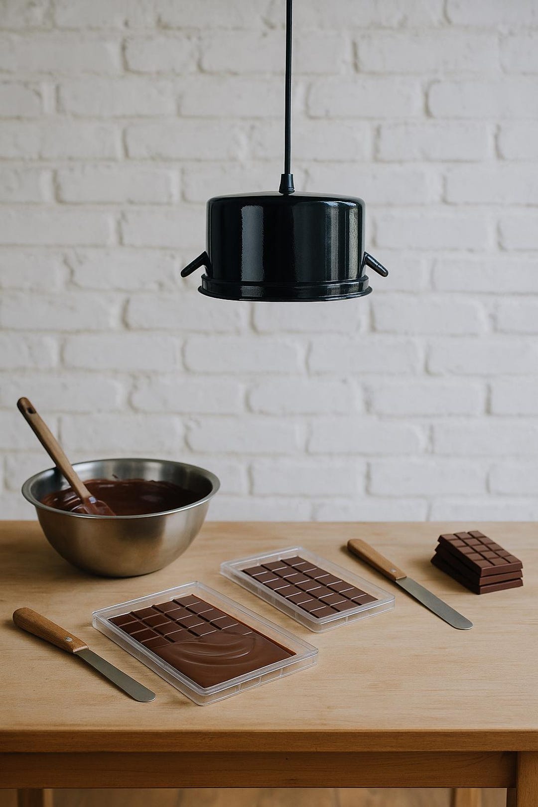 Up-cycled Enamel Pan Pendant Light | 50s Vintage Black Metal Kitchen ...