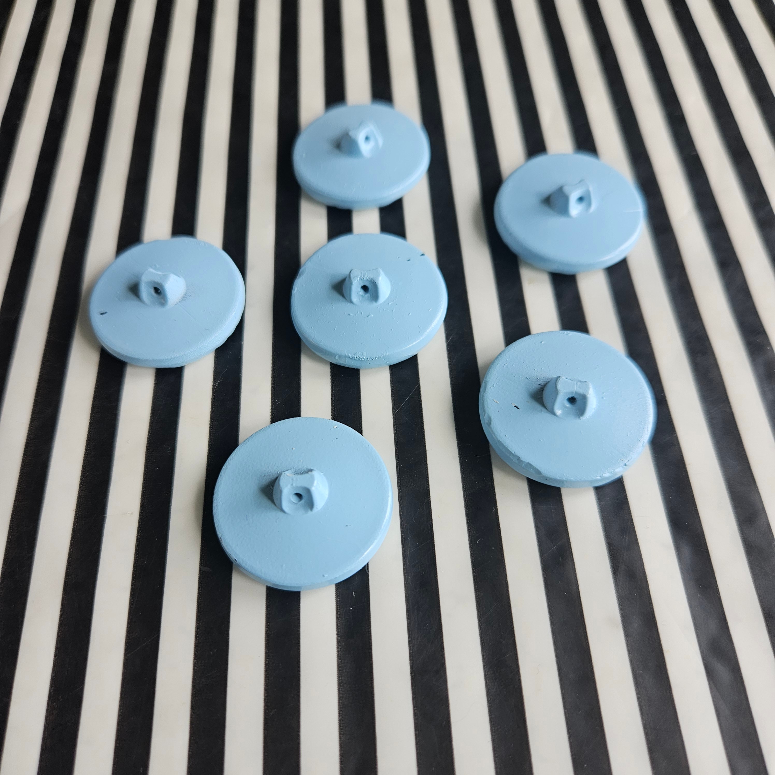 Vintage up Cycled Art Deco Buttons | Set of 6 Hand Pressed Czech Glass ...