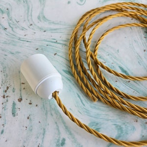 Custom Textile Cable Lamp Kit | 3 Core DIY Electrical Fabric Flex ...