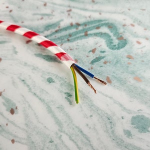 Custom Textile Cable Lamp Kit | 3 Core DIY Electrical Fabric Flex ...