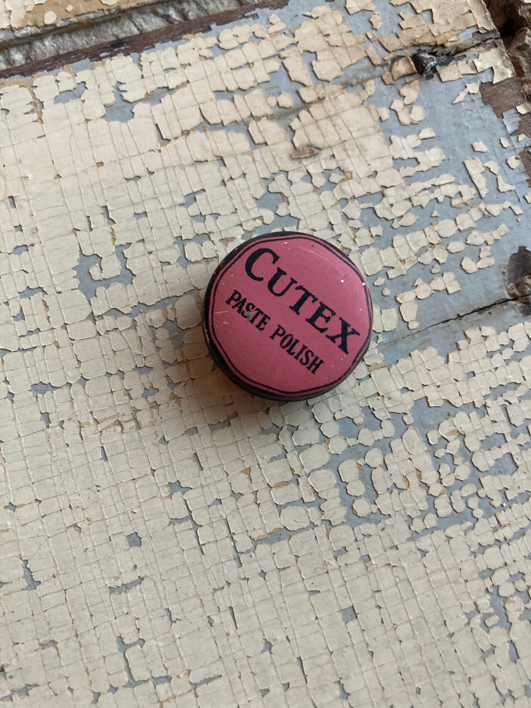 VINTAGE Cutex Tin - Paste Polish - Cosmetic Advertising- Patina ...