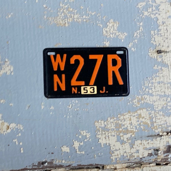 Black Nj Plate - Etsy