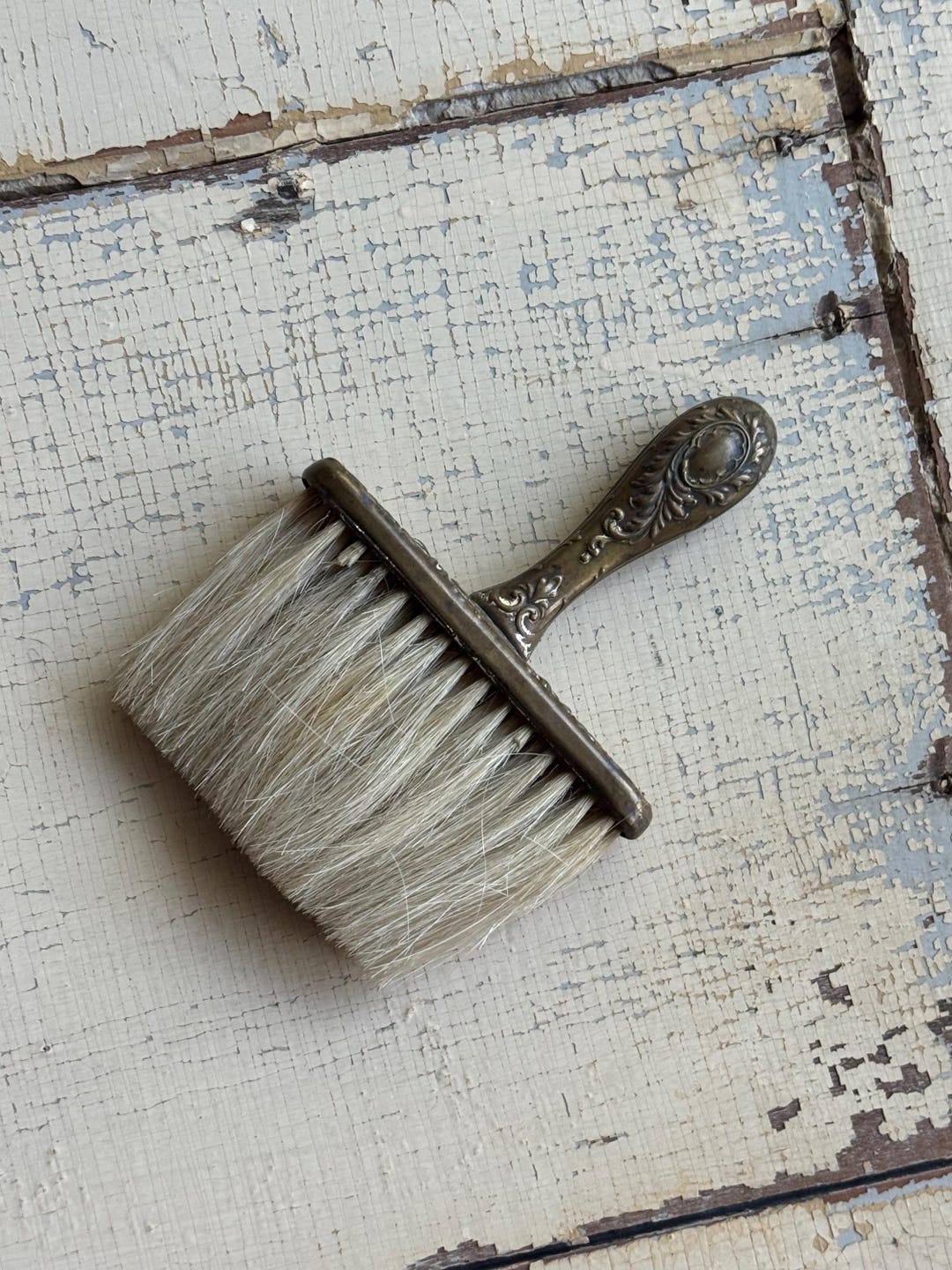 ANTIQUE Victorian Hat Brush - Whisk Broom - Metal Handle - Horse Hair ...