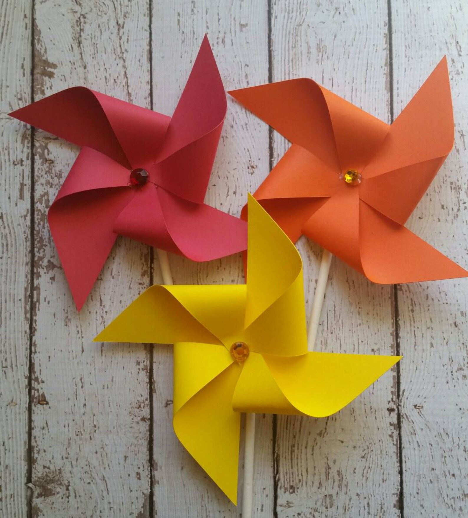 Paper Pinwheels Rainbow Pinwheels Mini Pinwheels | Etsy