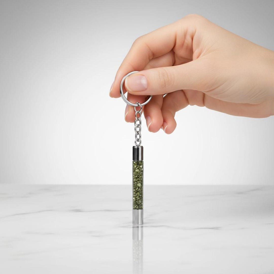 Pyrite Crystal Keychain – Wealth, Success & Protection Stone Keyring ...