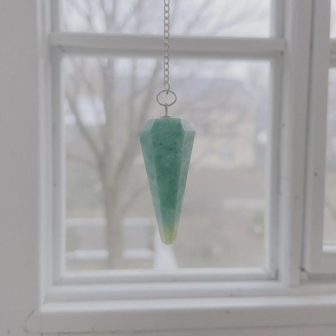Buy Green Fluorite Pendulum Natural Gemstone Healing Crystal Chakra ...