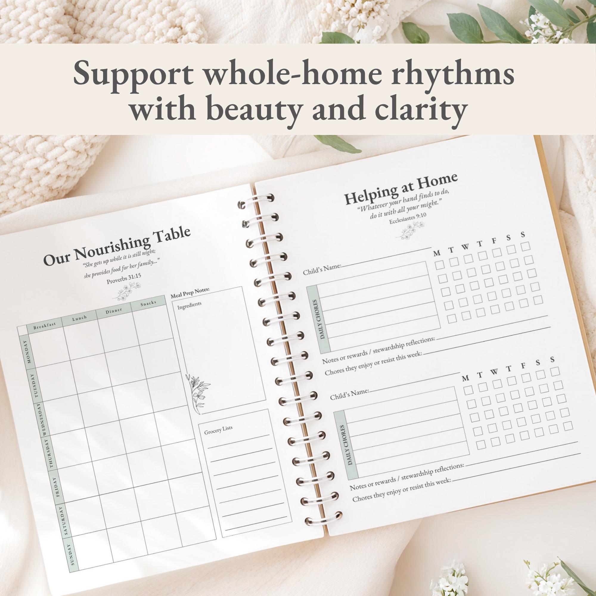 Printable Homeschool Planner for Multiple Children | Charlotte Mason ...