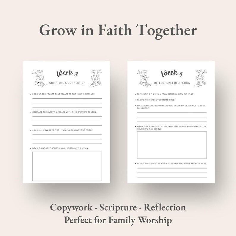 Hymn Study Guide Printable – 4 Week Charlotte Mason Inspired Family ...