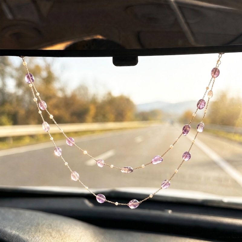 Amethyst Car Sun Catcher - Etsy