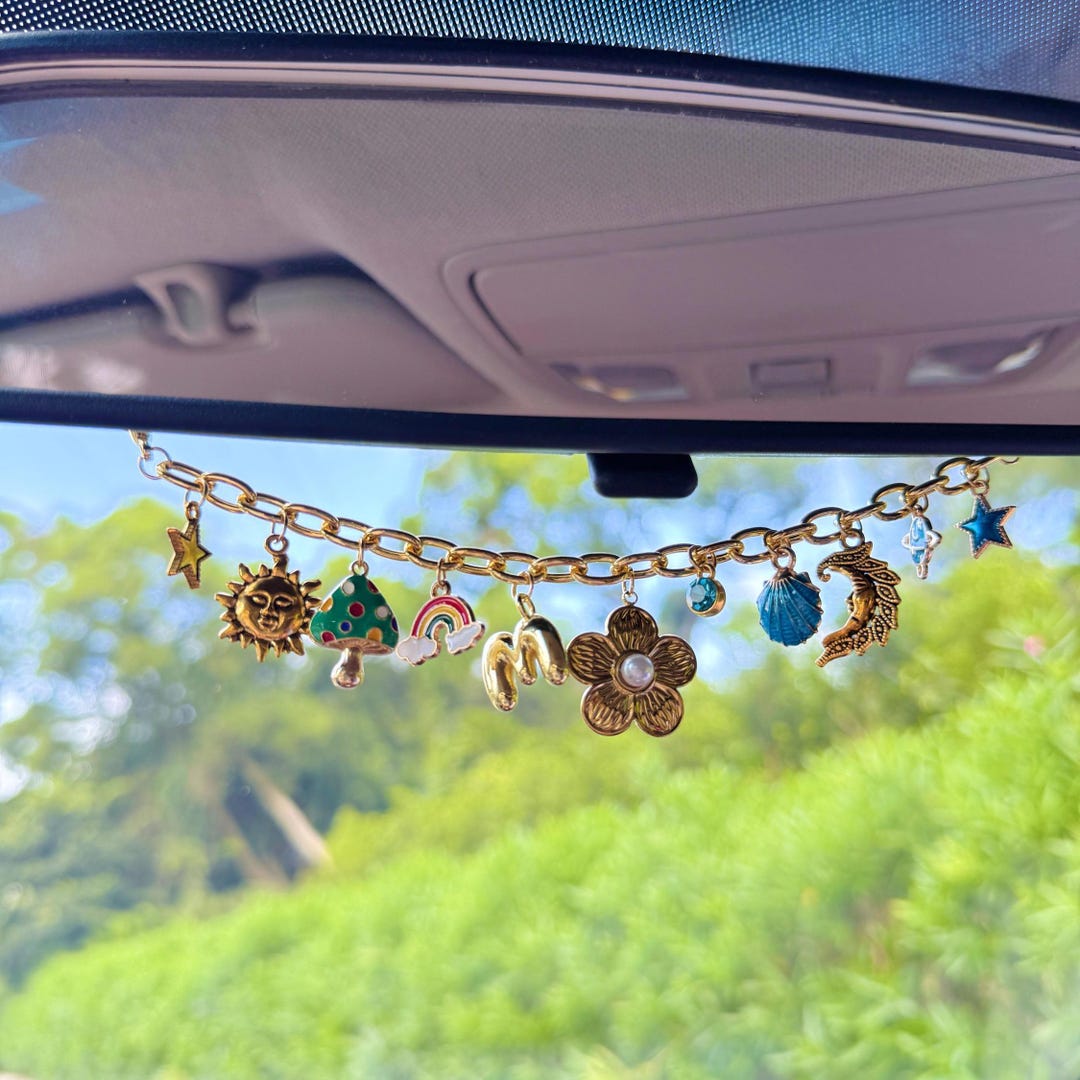 Make Your Own Car Charms, Custom Rear View Mirror Chain, Personalized ...