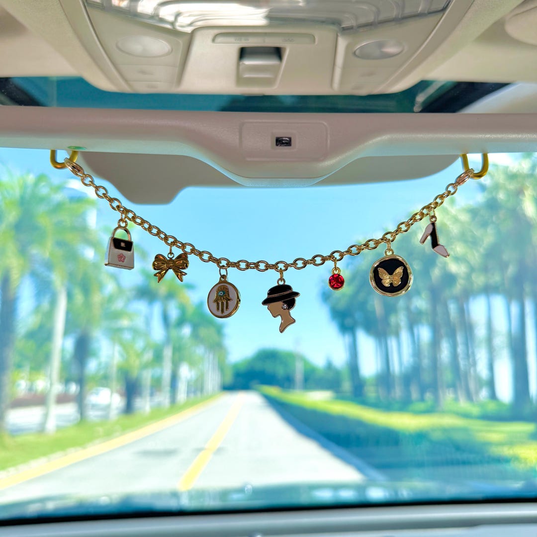 Make Your Own Car Charms, Custom Rear View Mirror Chain, Personalized ...