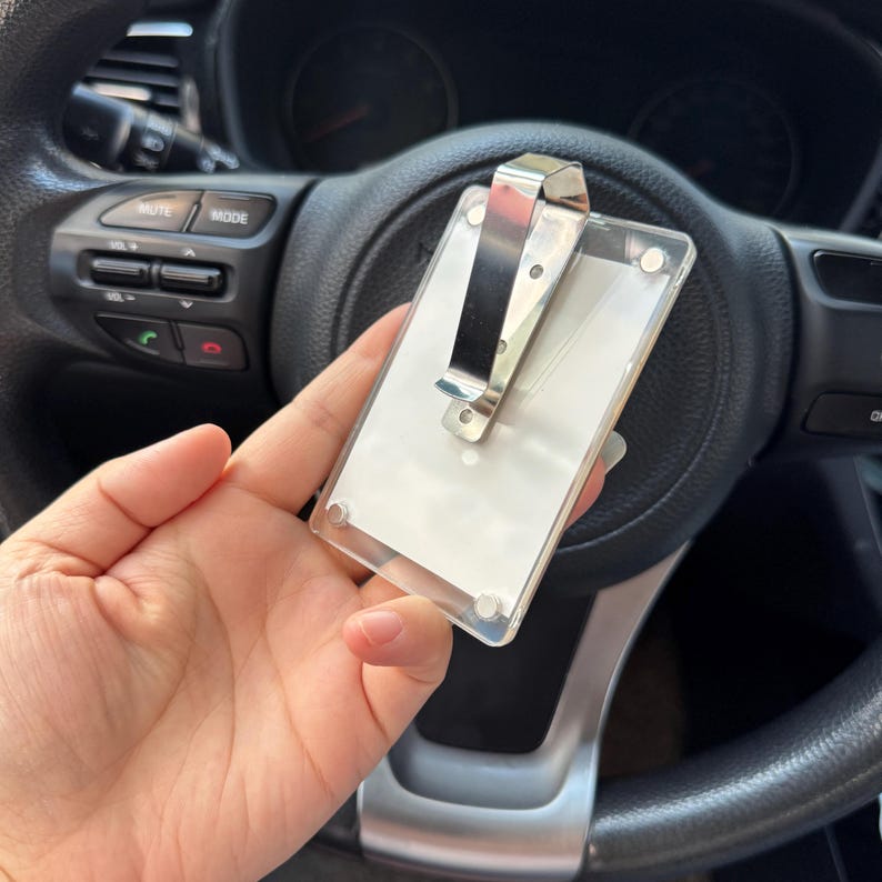 Personalized Photo Car Visor Clip, Custom Car Photo Frame, Drive Safe ...