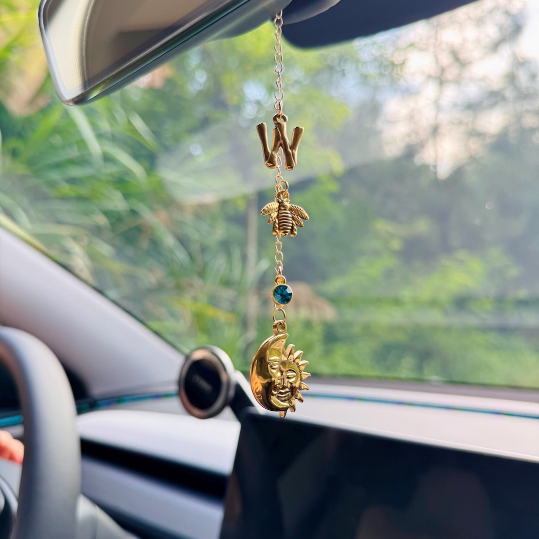 Build Your Own Car Charm, Custom Rear View Mirror Chain, Personalized ...