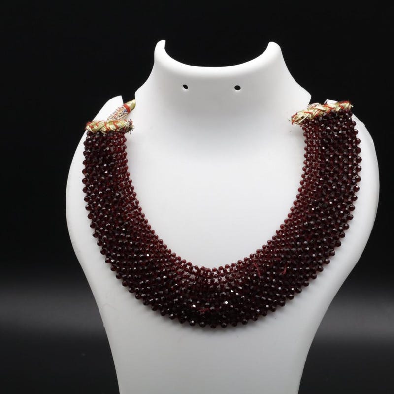 Crystal Burgandy Choker - Etsy