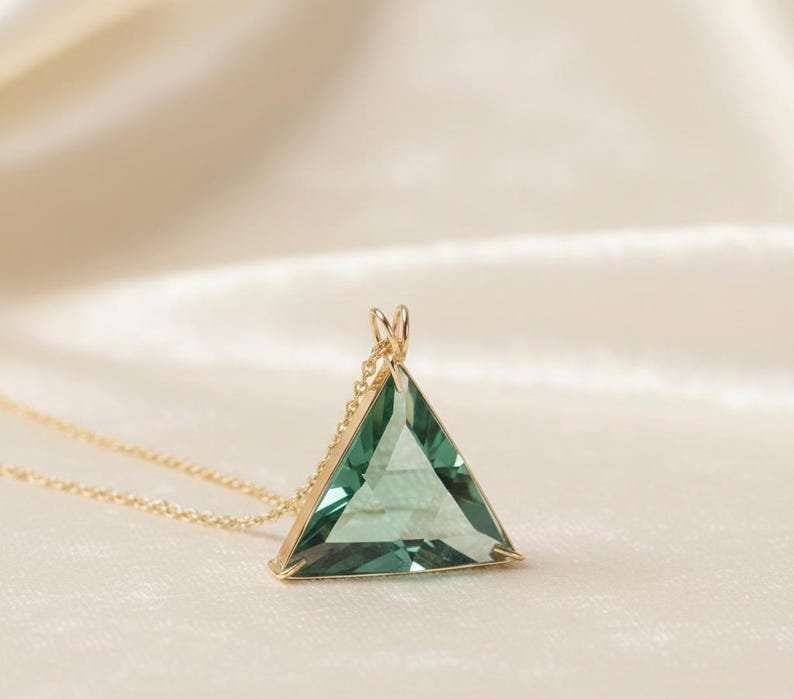 Green Quartz Star of David Pendant – Vogel Cut Crystal Healing Necklace ...