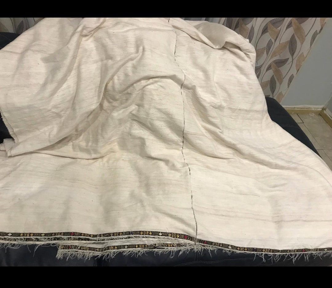 Traditional Ethiopian & Eritrean Gabi | Handwoven Cotton Shawl ...