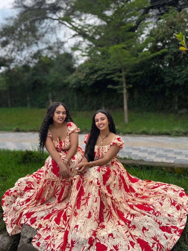Chiffon Kemis | Handcrafted Ethiopian and Eritrea Chiffon Dresses - Etsy