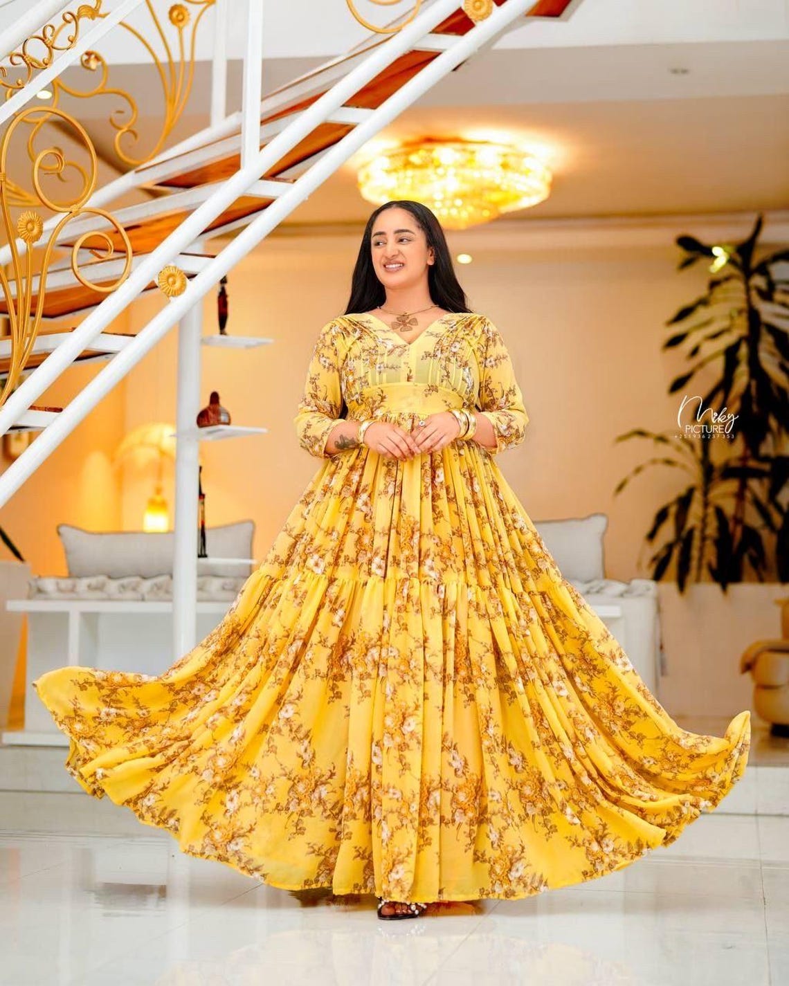 Chiffon Kemis | Handcrafted Ethiopian and Eritrea Chiffon Dresses - Etsy