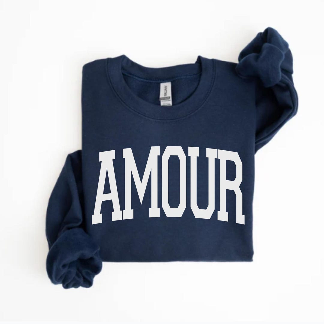 Amour Varsity Aesthetic Crewneck, Quiet Luxury Sweatshirt, Capsule ...