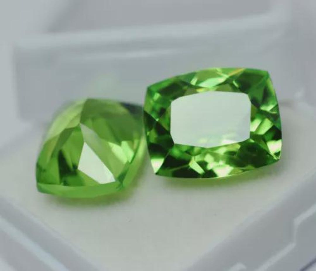Precious 16 Ct Extremely Rare CERTIFIED Natural Peridot Stone Excellent ...