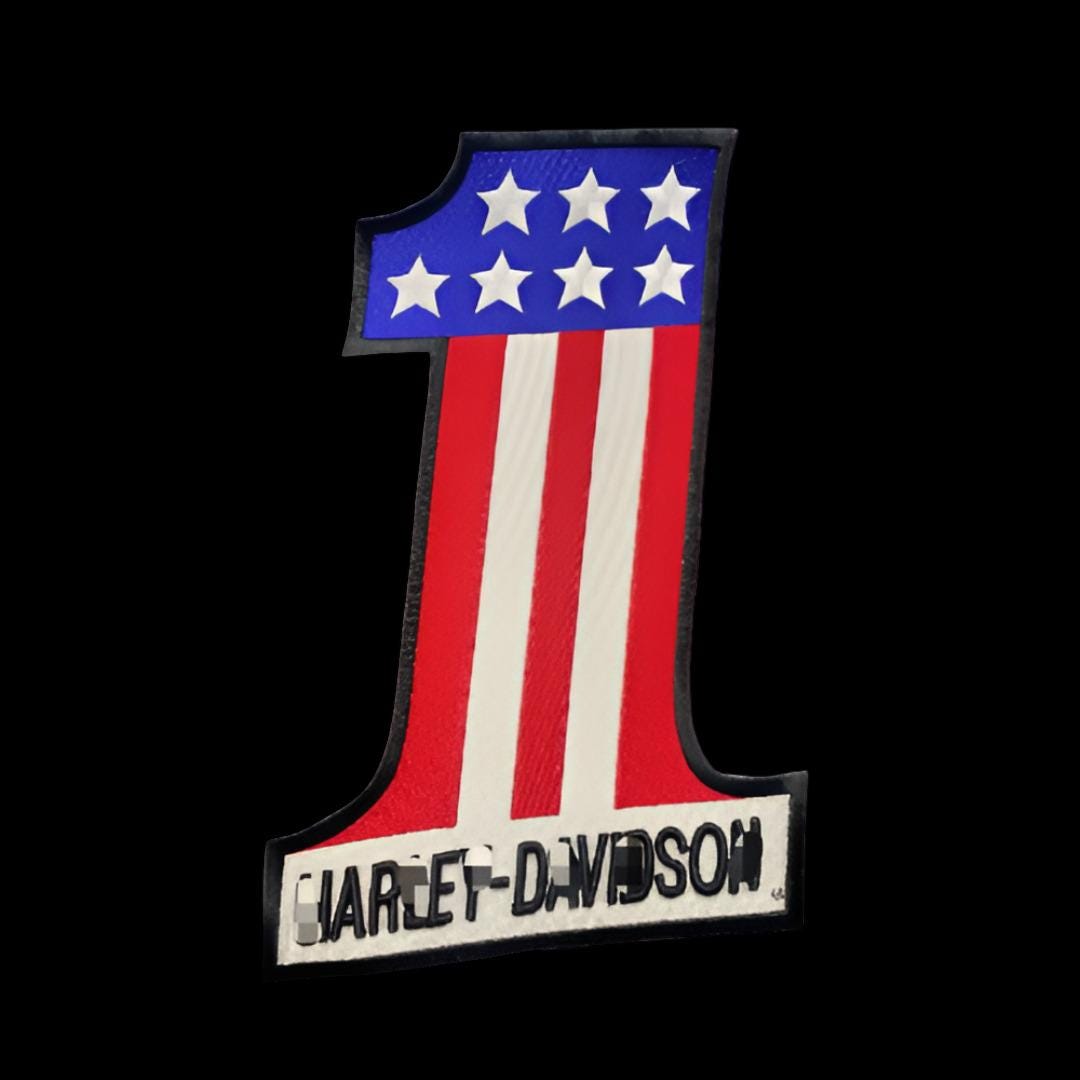 USA Flag Racing Patch – Number 1 Stars & Stripes Embroidered Iron-on ...