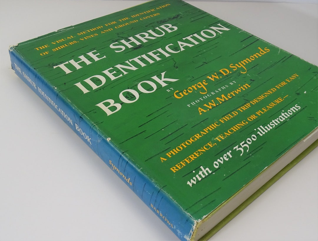 Shrub Identification Garden Nature Vintage Hardback Reference Book ...