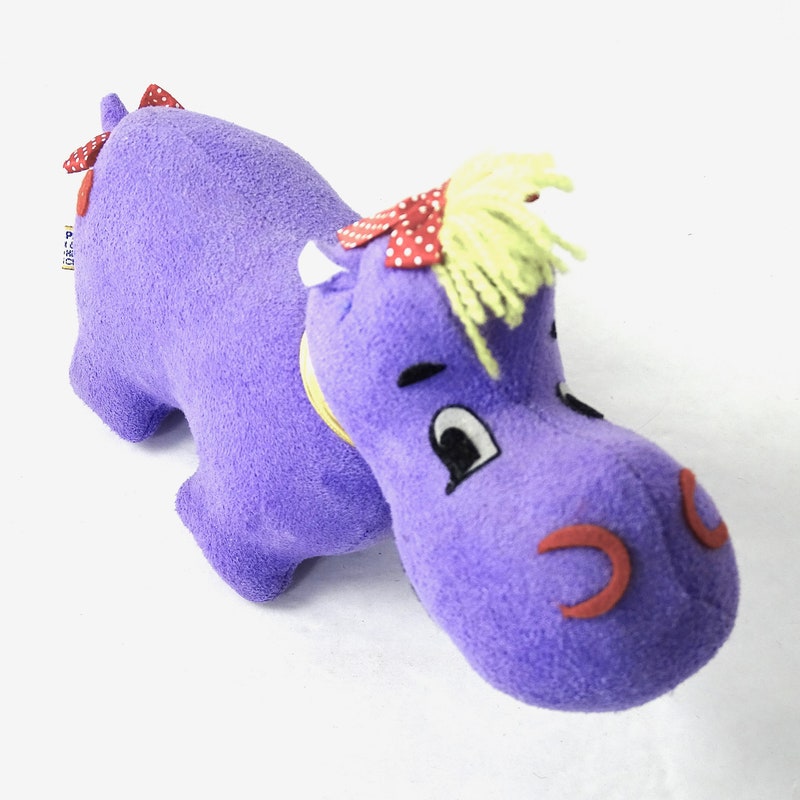 Purple Hippo Plush - Etsy