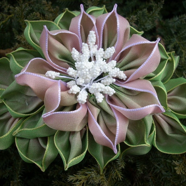 Ribbon Work Flowers - Etsy