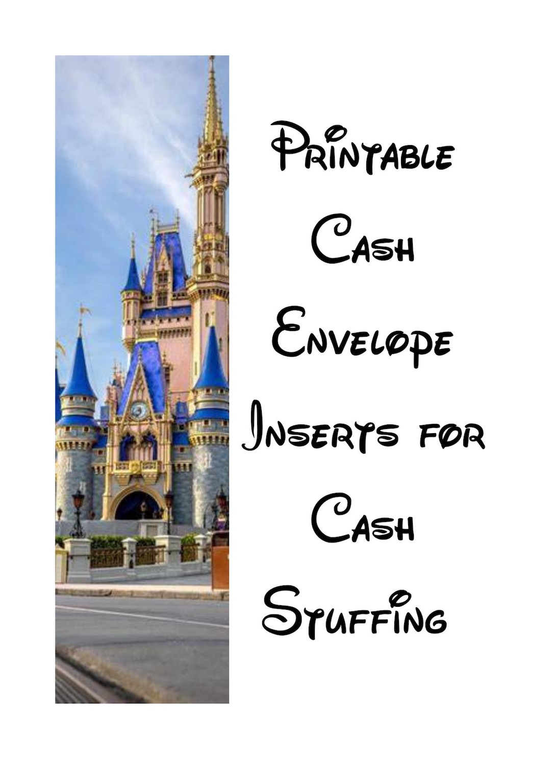Disney Savings Challenge – A6 Cash Envelope Budget Tracker (digital ...