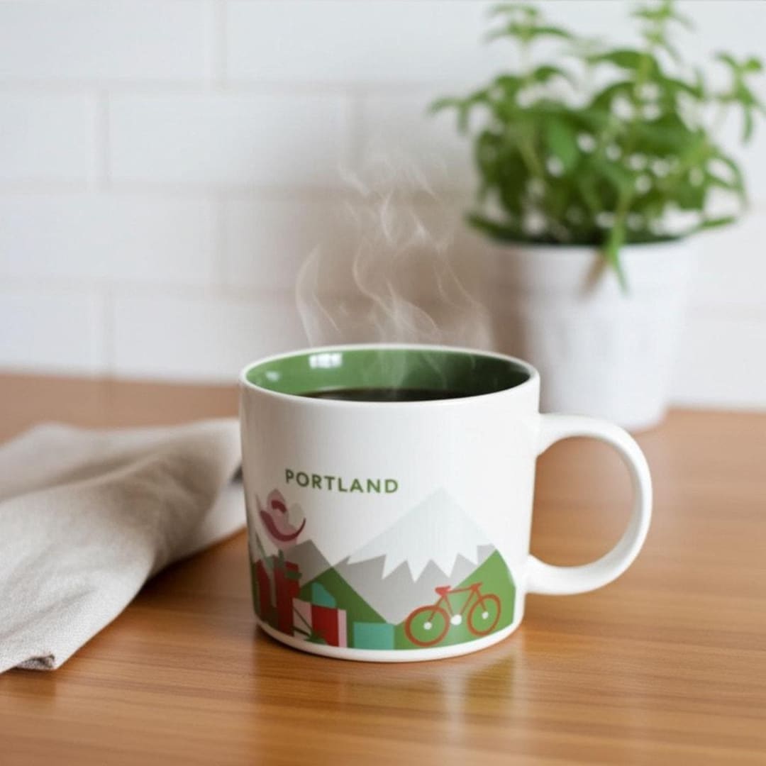 Starbucks You Are Here Collection Portland Oregon Coffee Mug 14oz - Etsy
