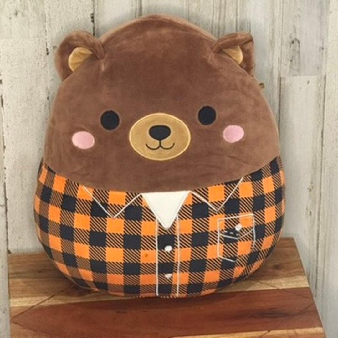 Squishmallows Omar the Bear 14" Autumn Harvest Plush Toy Orange - Etsy