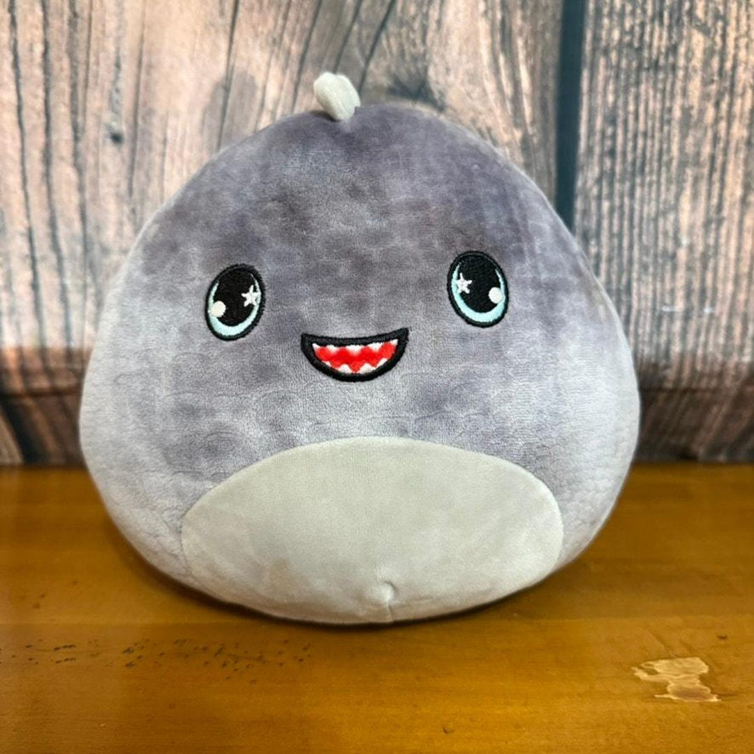 Squishmallows Chuey the Dinosaur 8" Gray Plush Toy - Etsy