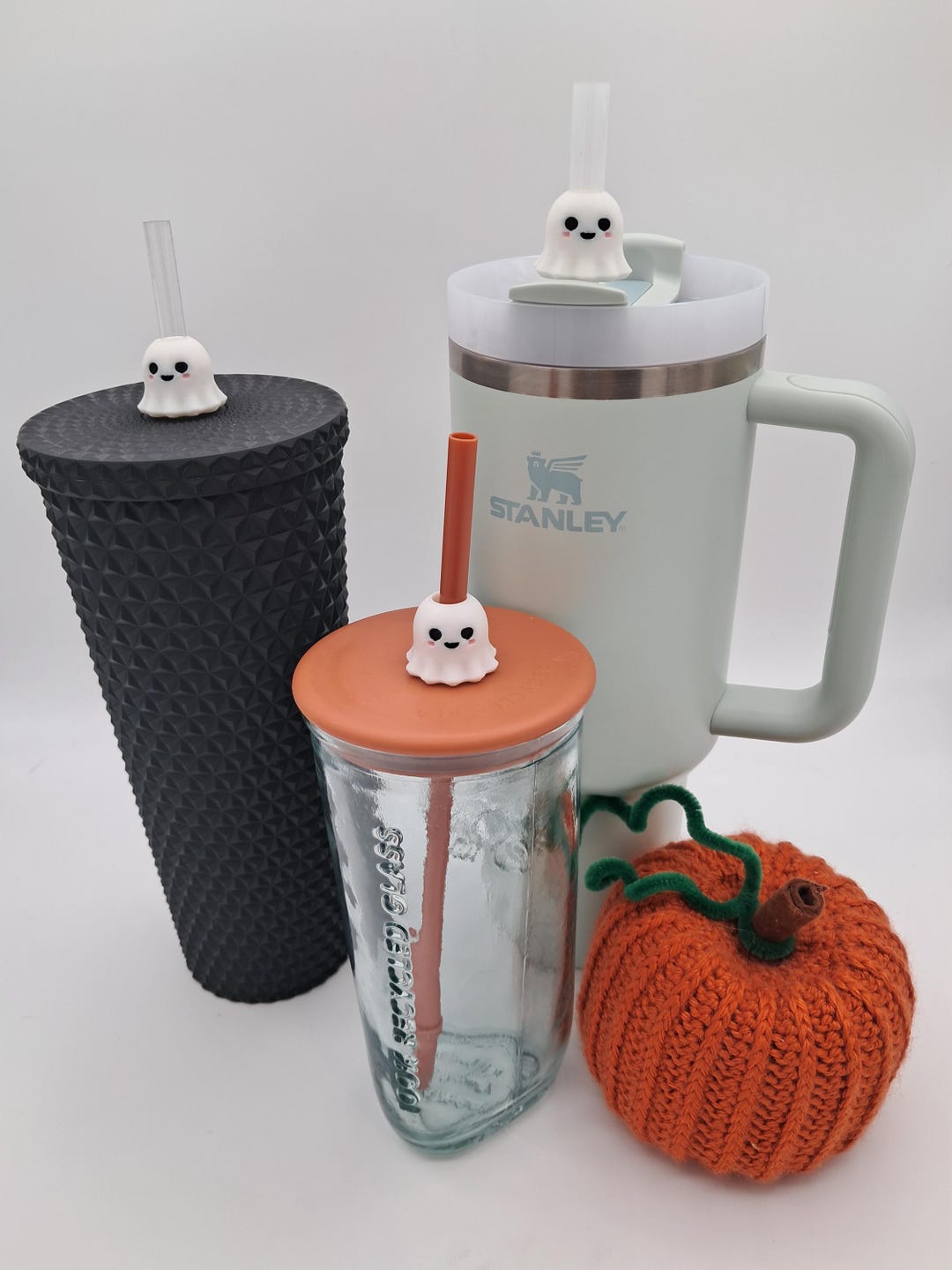 Adorable Ghost Straw Topper – 3D Printed Reusable Cup Accessory for ...