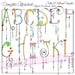 Dangles Alphabet Upper & Lower Case - Personal and Limited Commercial ...