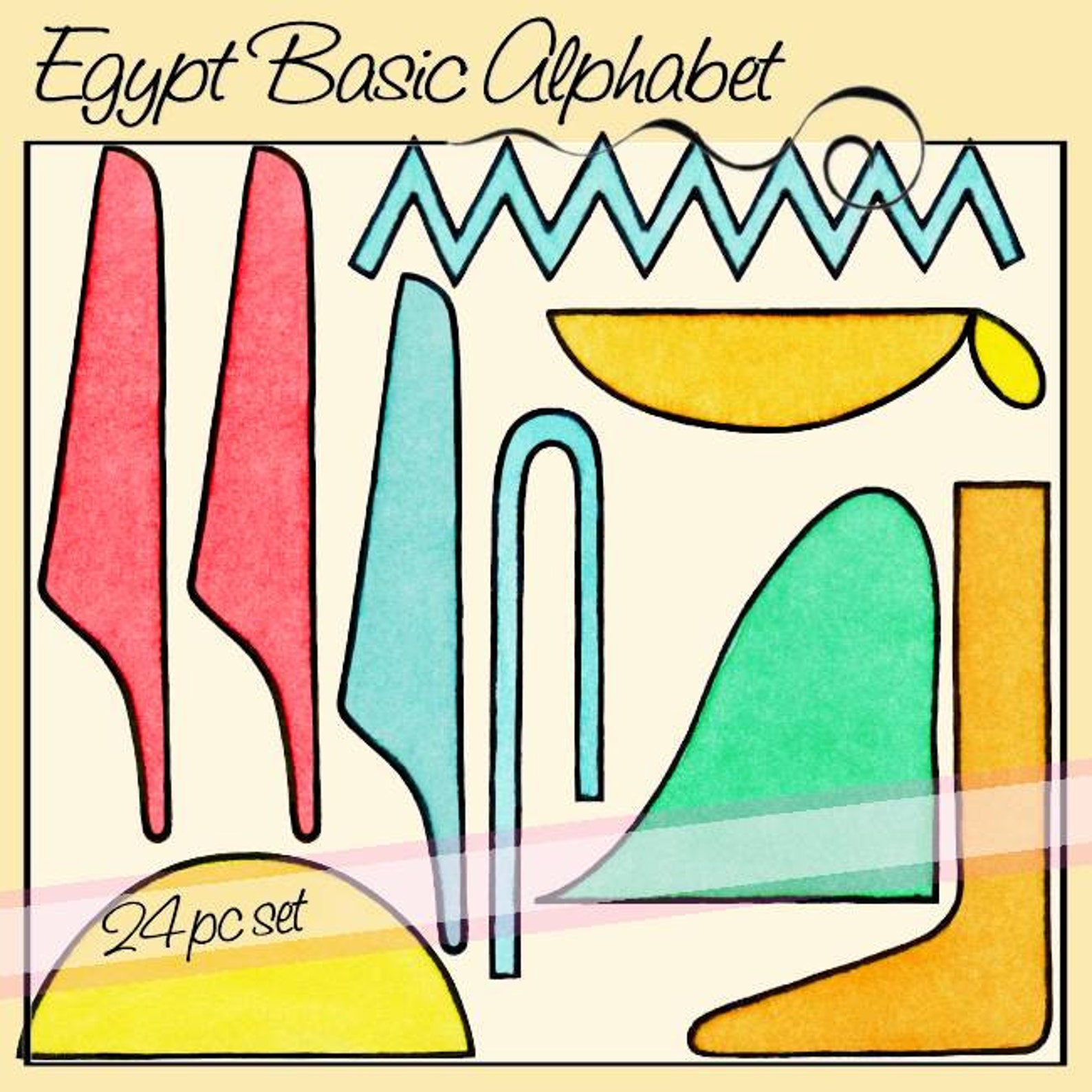 Egypt Basic Alphabet - Personal and Limited Commercial Use - Etsy