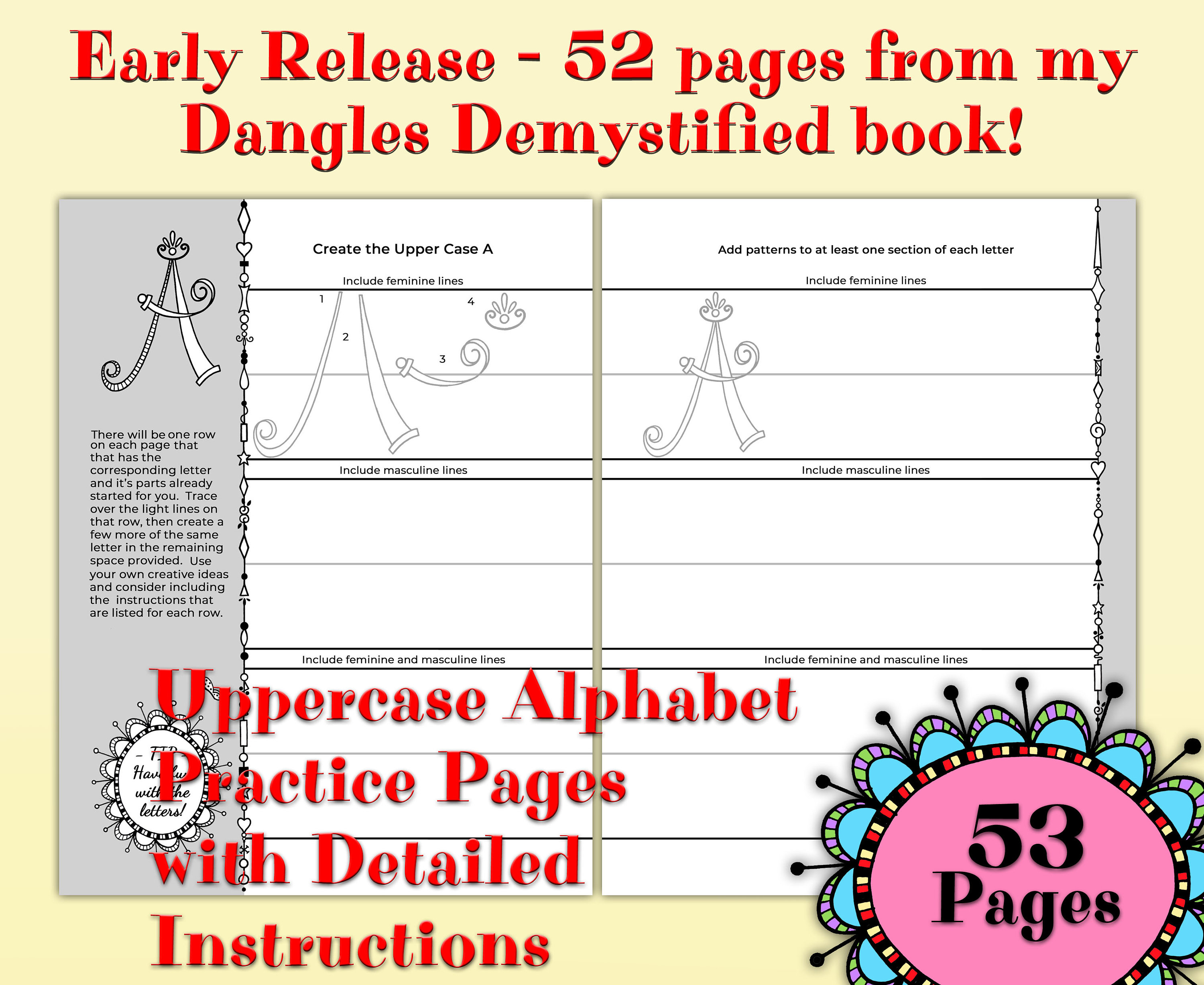 120+ Practice Sheets Bundle - Dangles Demystified EARLY RELEASE Upper ...