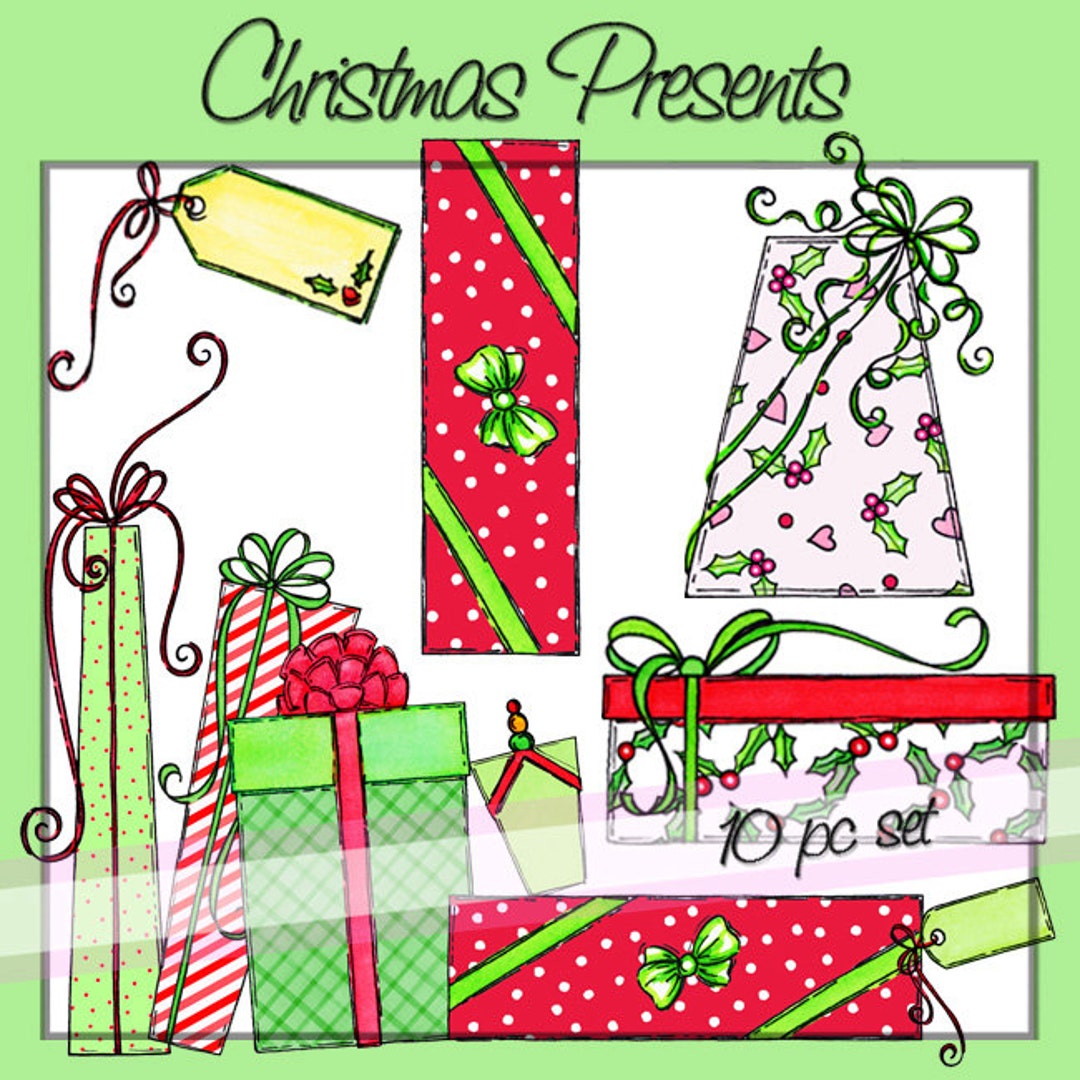 Christmas Presents Downloadable Clip Art - Personal and Limited ...