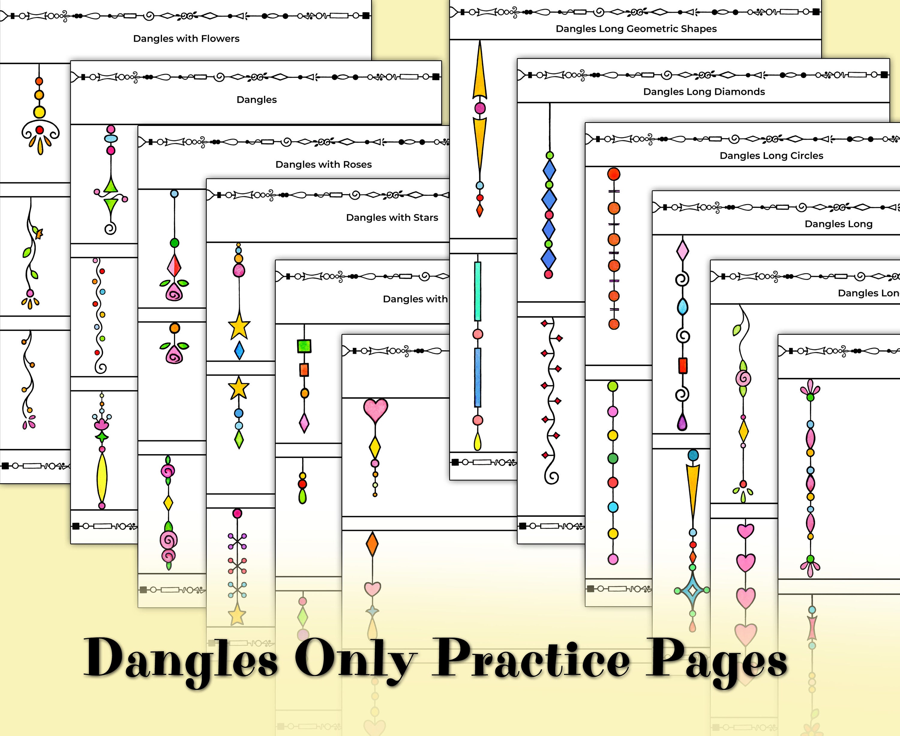 120+ Practice Sheets Bundle - Dangles Demystified EARLY RELEASE Upper ...